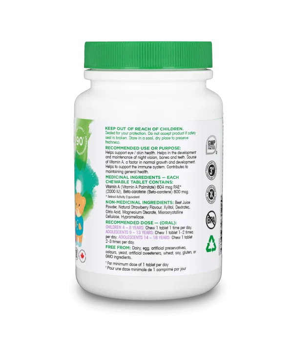 Kids Vision Chewable Tablets - Green Life & Fitness